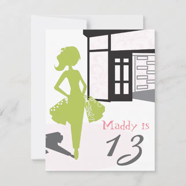 Birthday Invitation - Party at the Mall | Zazzle