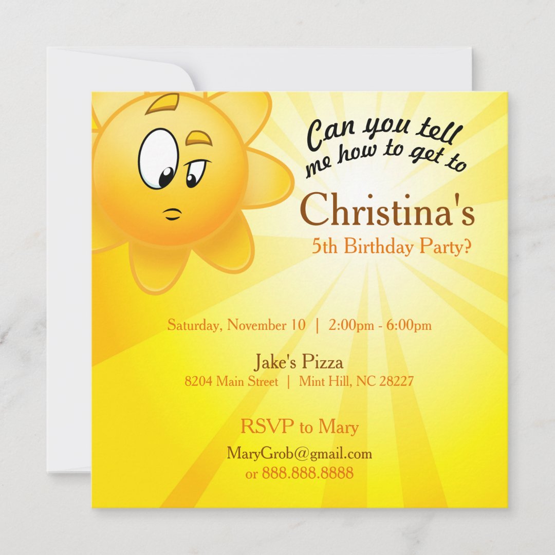 Birthday invite card | Zazzle