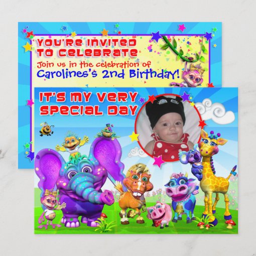 Birthday Invite with "The GiggleBellies" | Zazzle
