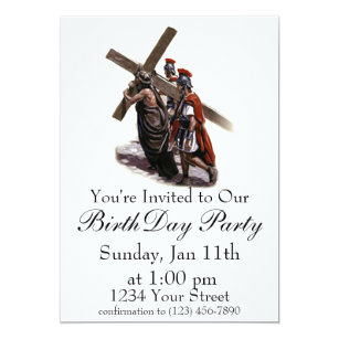 Christian Birthday Invitations | Zazzle