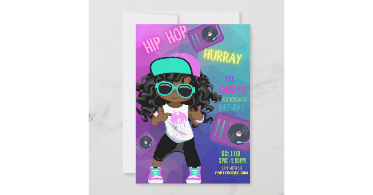 Birthday Kickback Invitation (Girl) | Zazzle