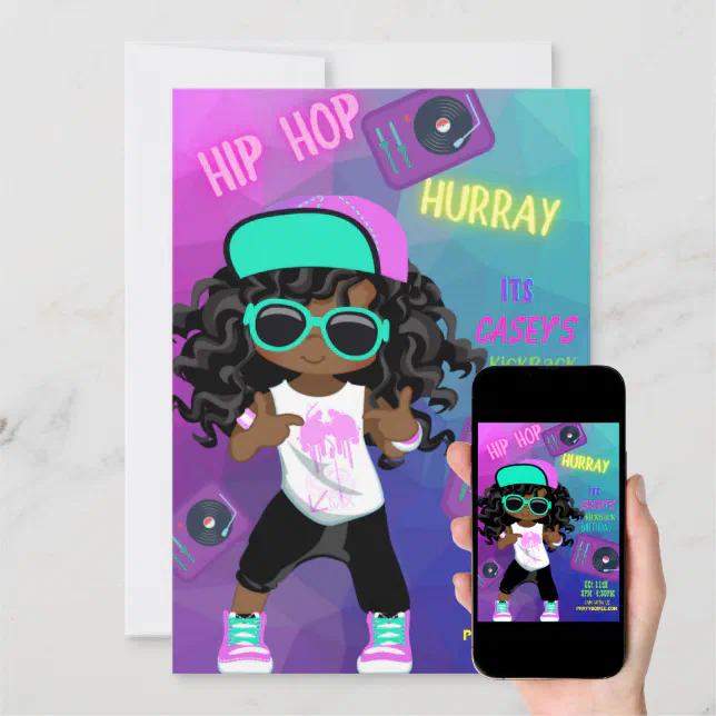 Birthday Kickback Invitation (Girl) | Zazzle