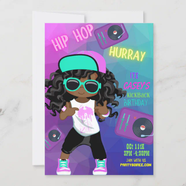 Birthday Kickback Invitation (Girl) | Zazzle