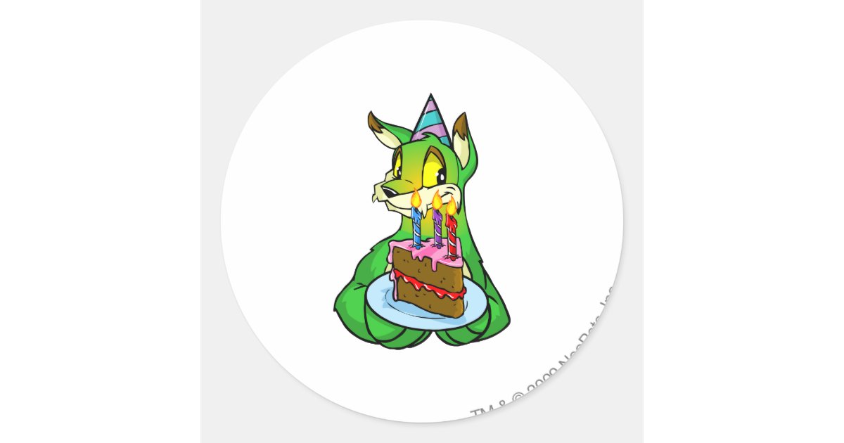 Birthday Lupe Classic Round Sticker | Zazzle