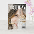 Birthday Magazine Cover Photo Card | Zazzle