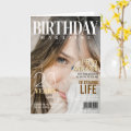 Birthday Magazine Cover Photo Card | Zazzle