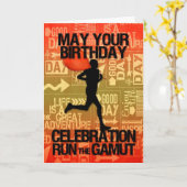Birthday Male Runner Sport Theme Card | Zazzle