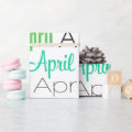 Birthday month April Wrapping Paper | Zazzle