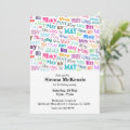 Birthday month May Invitation | Zazzle