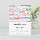 Birthday month September Invitation | Zazzle