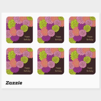 Birthday Mums Sticker | Zazzle