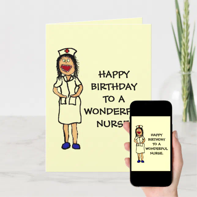 Birthday Nurse Card | Zazzle