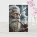 Birthday Old Seaman Smoking a Pipe Card | Zazzle
