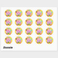 BIRTHDAY OVAL STICKER | Zazzle