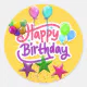 BIRTHDAY OVAL STICKER | Zazzle