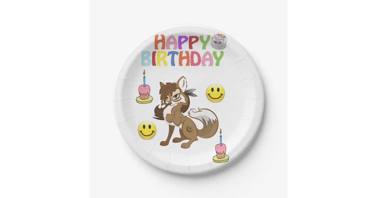 Birthday Paper Plates, Wolf Paper Plates | Zazzle