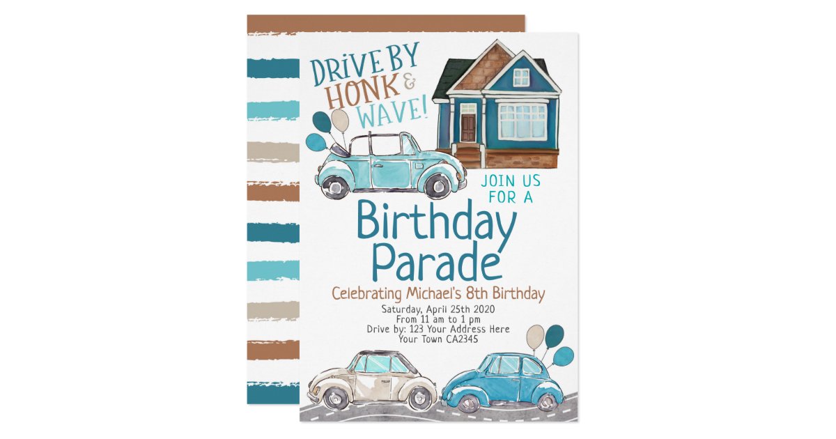 Birthday Parade Invitation | Zazzle.com