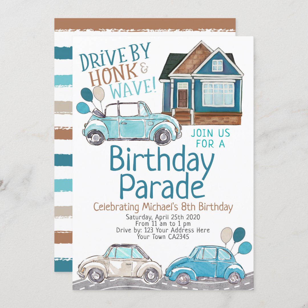 Birthday Parade Invitation | Zazzle