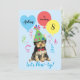 Birthday Party Balloons Yorkie Invitation | Zazzle