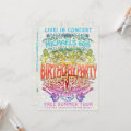 Birthday Party Band Concert Ticket Neon Retro 70s Invitation | Zazzle