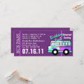 Birthday Party Bus Pass Invitation | Zazzle