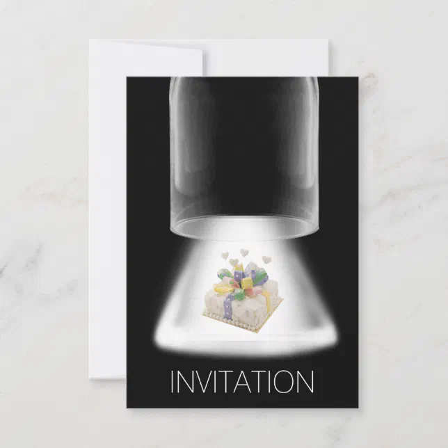 Birthday Party Cake Modern Vip Invitation | Zazzle