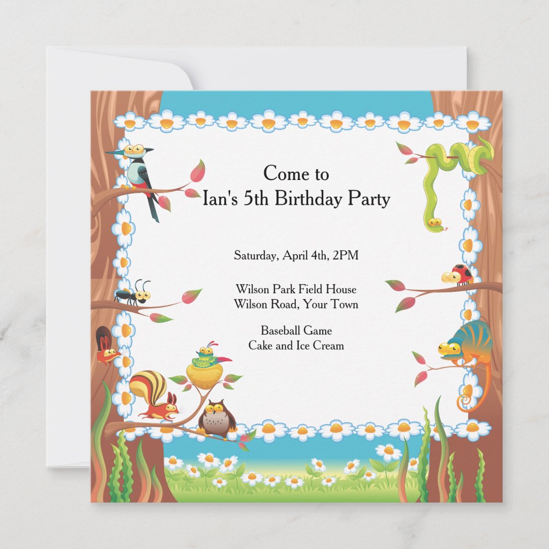 Birthday Party in the Park Invitation | Zazzle