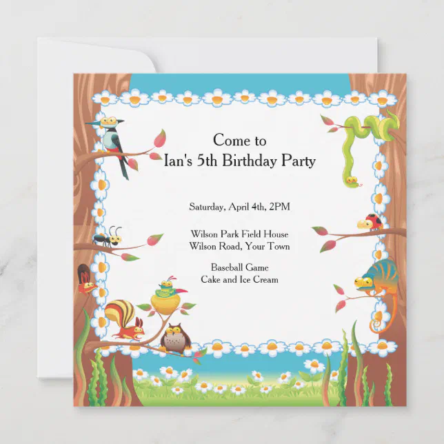 Birthday Party in the Park Invitation | Zazzle