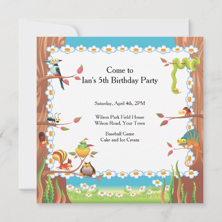 Birthday Party in the Park Invitation | Zazzle