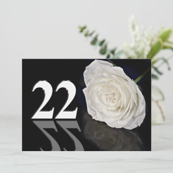 Birthday party invitation 22 years old | Zazzle