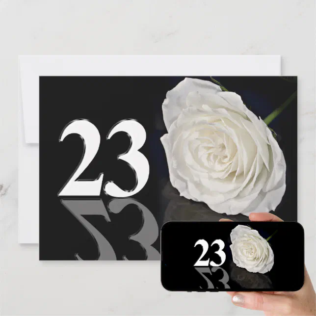 Birthday party invitation 23 years old | Zazzle