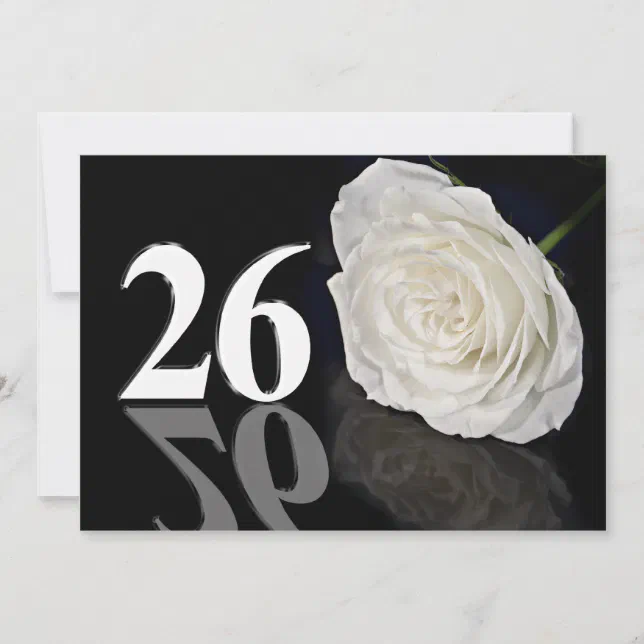 Birthday party invitation 26 years old | Zazzle
