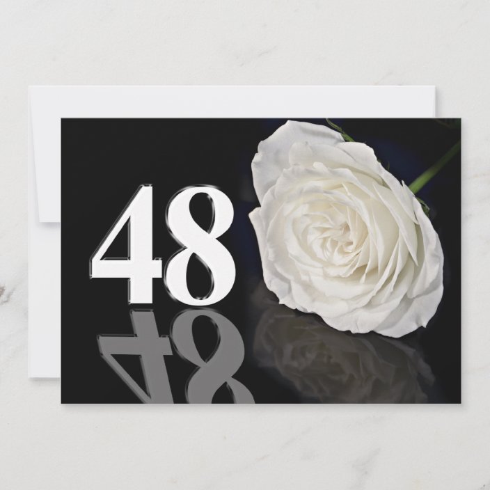 Birthday party invitation 48 years old | Zazzle.com