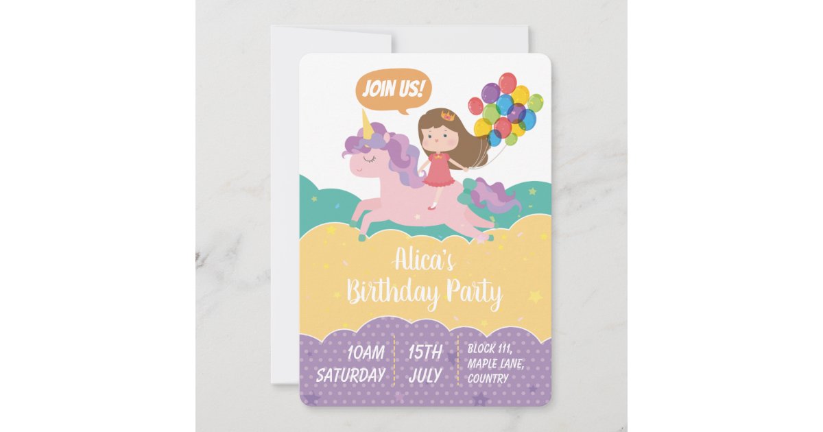 Birthday Party Invitation Card | Zazzle