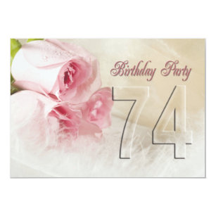 74th Birthday Invitations | Zazzle