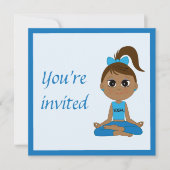 Birthday Party Invitation to a Yoga Party | Zazzle