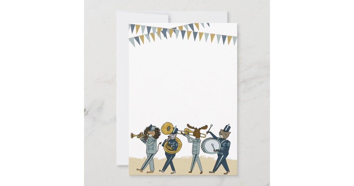Birthday Party Marching Band Invitation | Zazzle