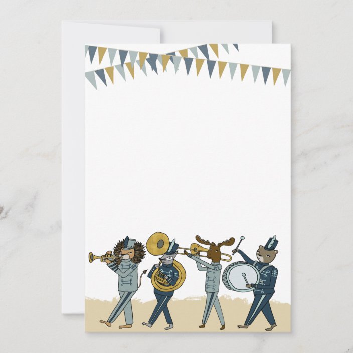 Birthday Party Marching Band Invitation | Zazzle.com