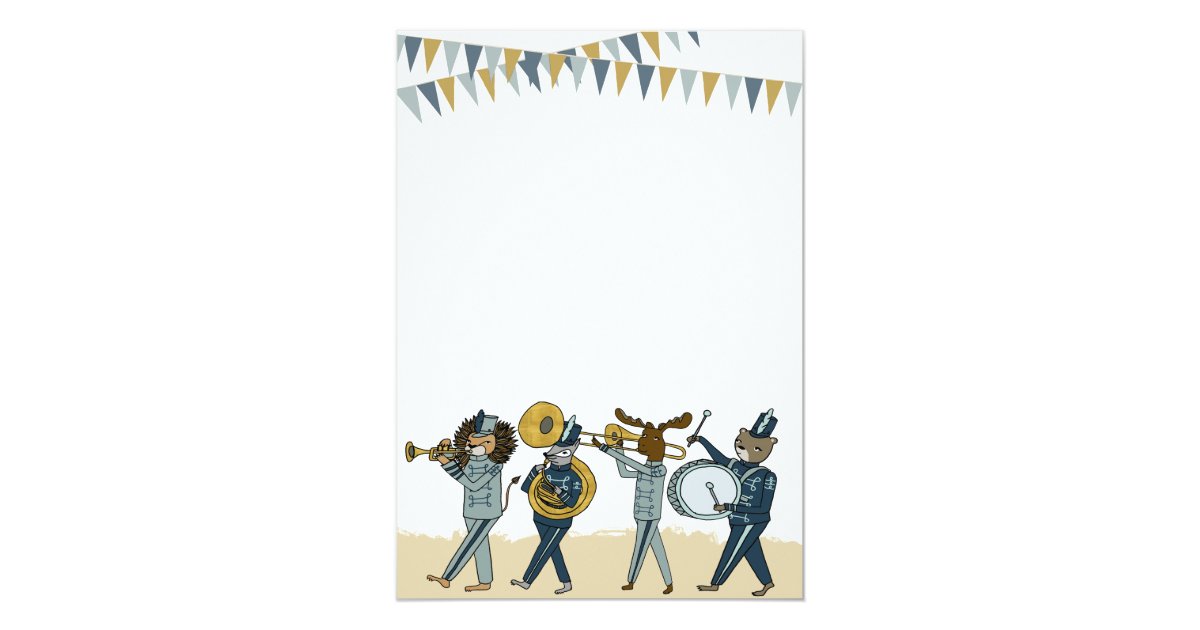 Birthday Party Marching Band Invitation | Zazzle.com