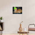 Birthday Party Orange Tabby Cat Poster | Zazzle