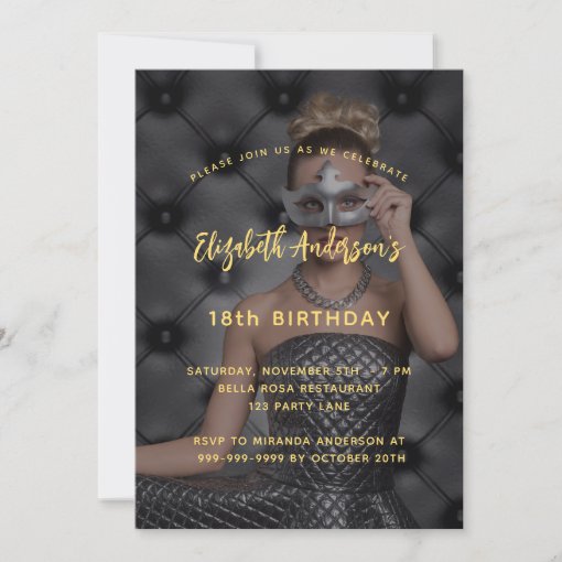 Birthday party photo invitation | Zazzle