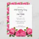 Birthday Party Pink Roses Party Invitation | Zazzle
