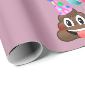 Birthday Party Poop Wrapping Paper (pink) | Zazzle