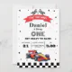 Birthday Party Red Race Car Invitation | Zazzle