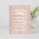 Birthday party rose gold luxury invitation | Zazzle