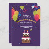 Birthday Party Time Invitation | Zazzle