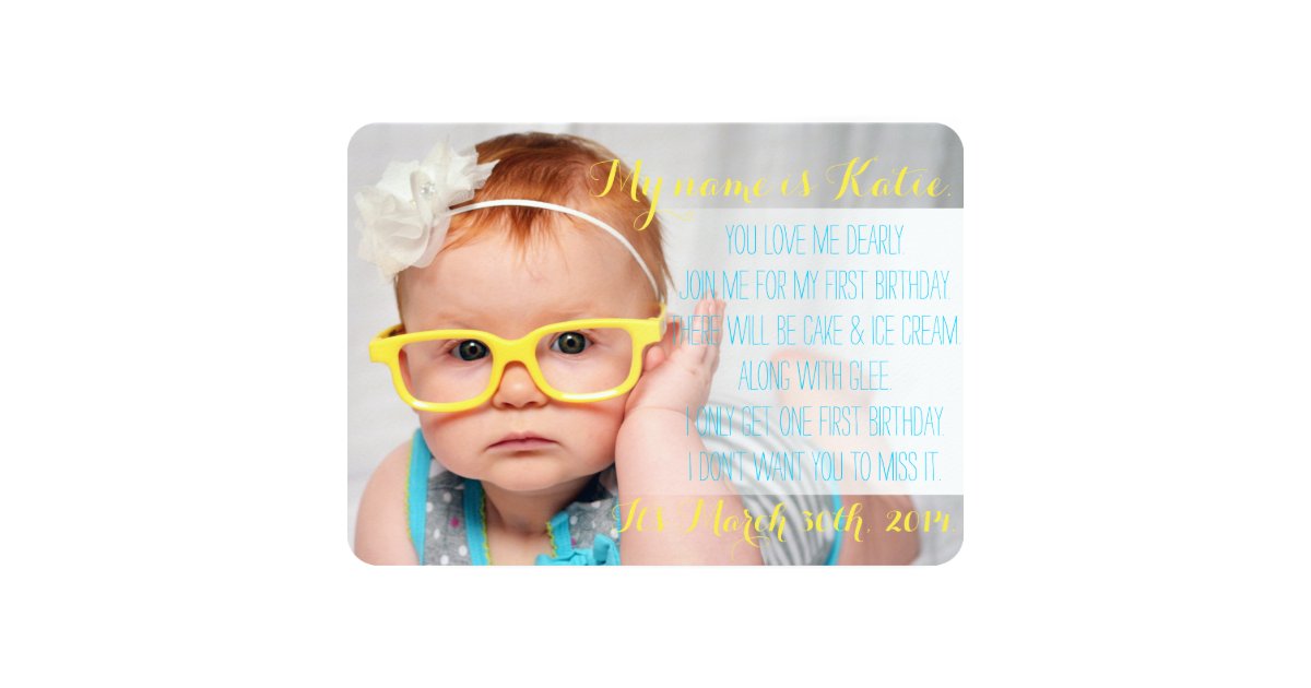 Birthday poem invitation | Zazzle.com