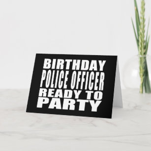 Police Birthday Cards | Zazzle