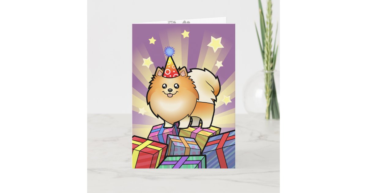 Birthday Pomeranian Card | Zazzle