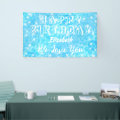 Birthday pool party Beach party Water ripples chic Banner | Zazzle